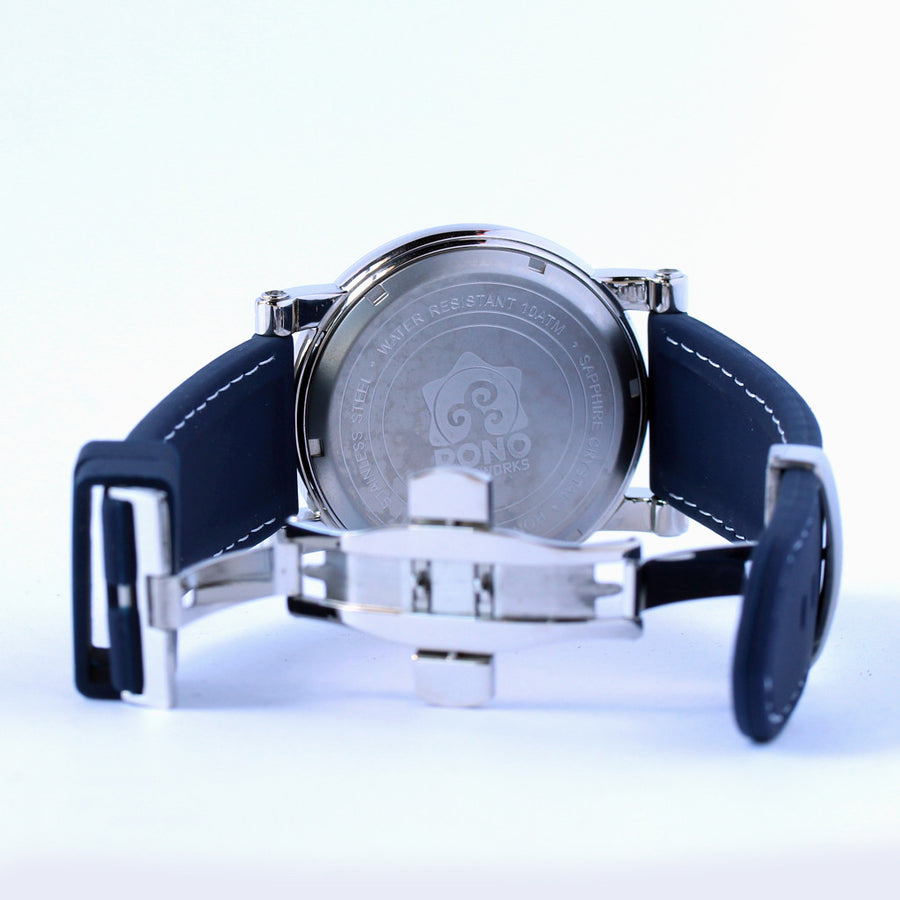 Koa Wood Watch | Refined Wooden Watches | Castaway Chrome 47mm – Pono ...